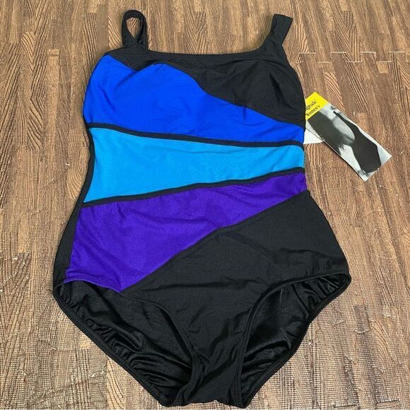 Longitude | Swim | Longitude Womens Size 8w Onepiece Slimming Swimsuit ...